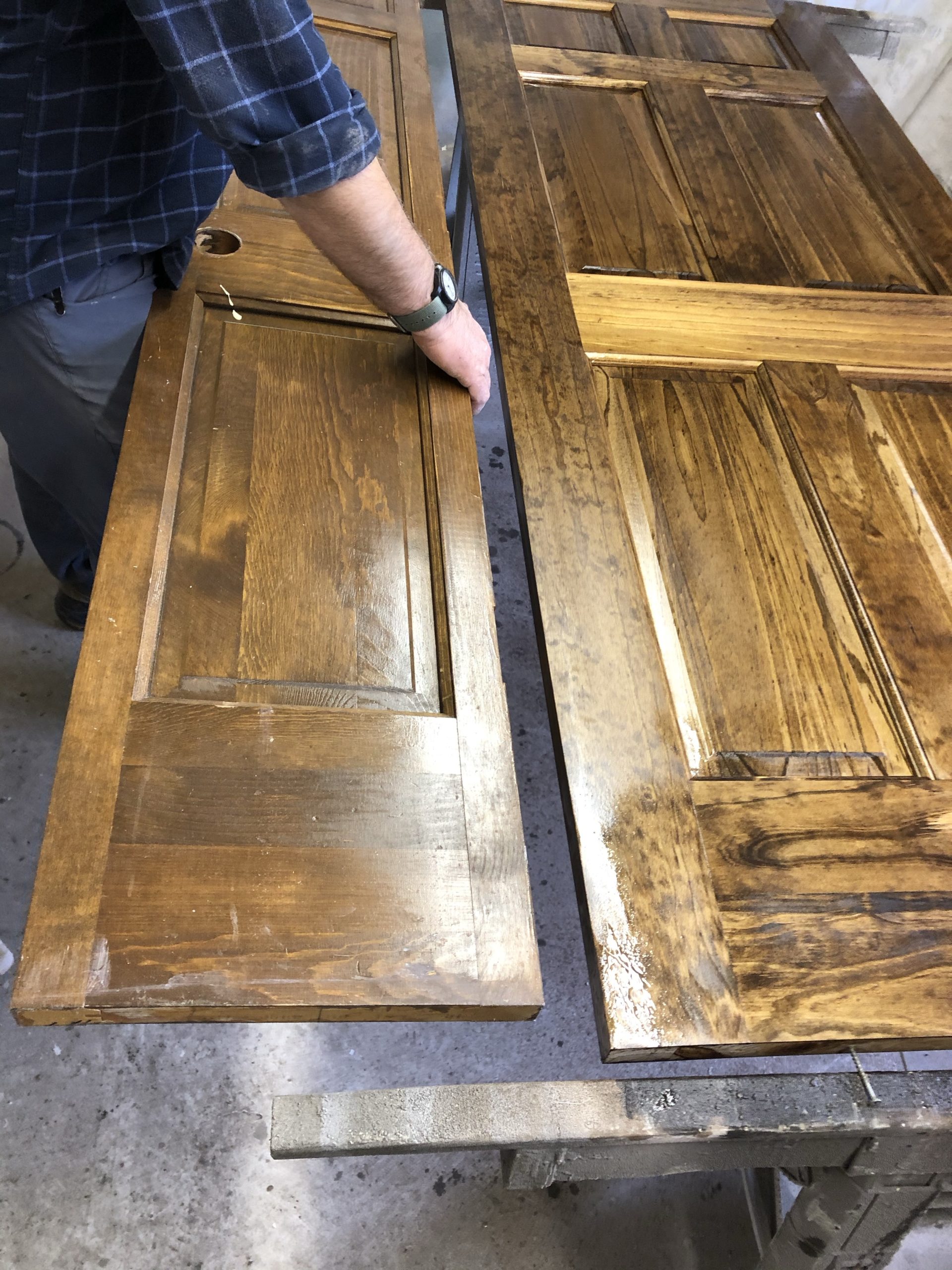 A Good Way To Stain A Door | Gizmo Exteriors Repair, Installations ...
