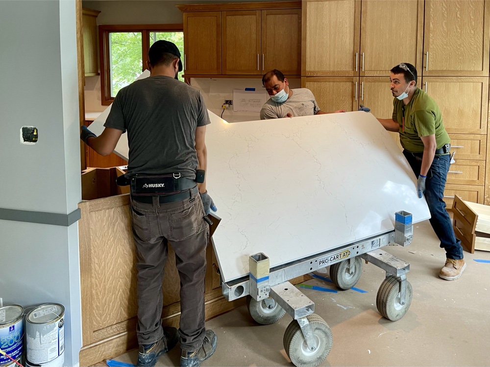 Using A Laser System To Measure A Counter Top | Gizmo Exteriors Repair ...