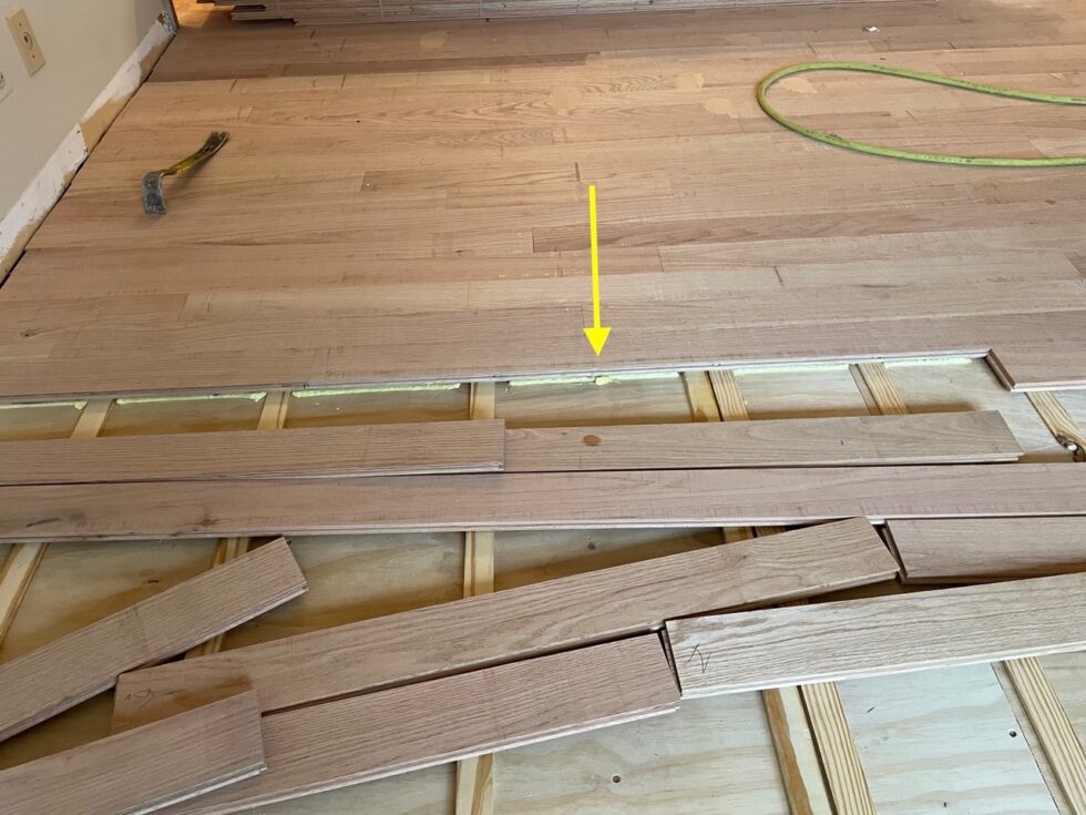 Adding A Hardwood Floor To A Room With An Uneven Floor | Gizmo ...